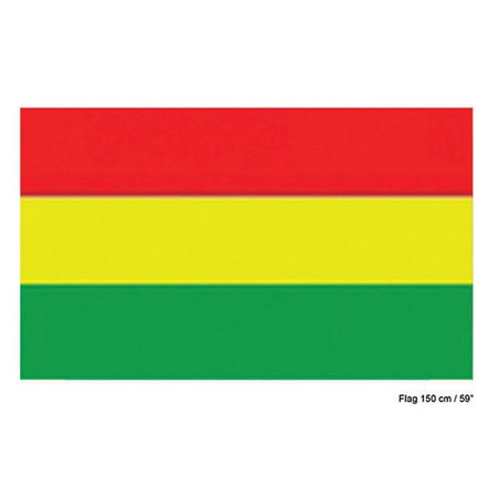 Drapeau Rouge Jaune Vert Panafricain 150x90cm | Support Équipes Africaines