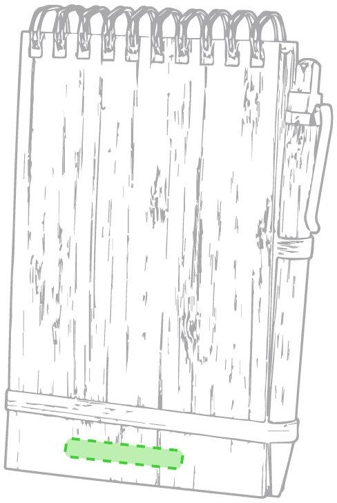 Cahier Tumiz avec Couverture Rigide en Bambou à Personnaliser